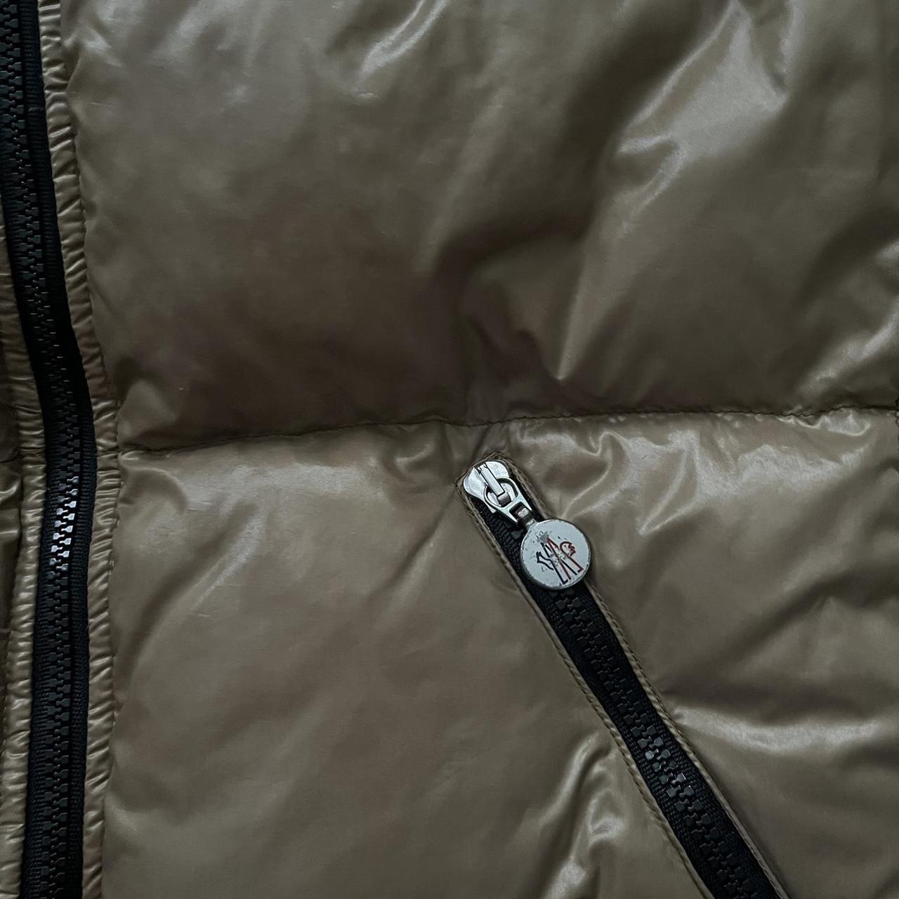 Beige vintage moncler women’s jacket size 4 - size... - Depop