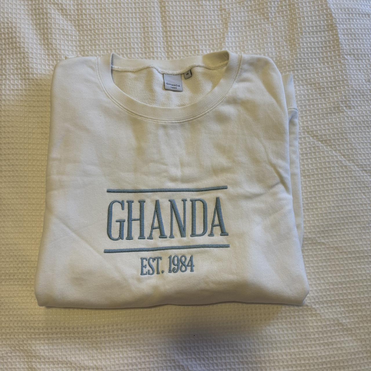 white ghanda jumper (size 16) $20 - Depop