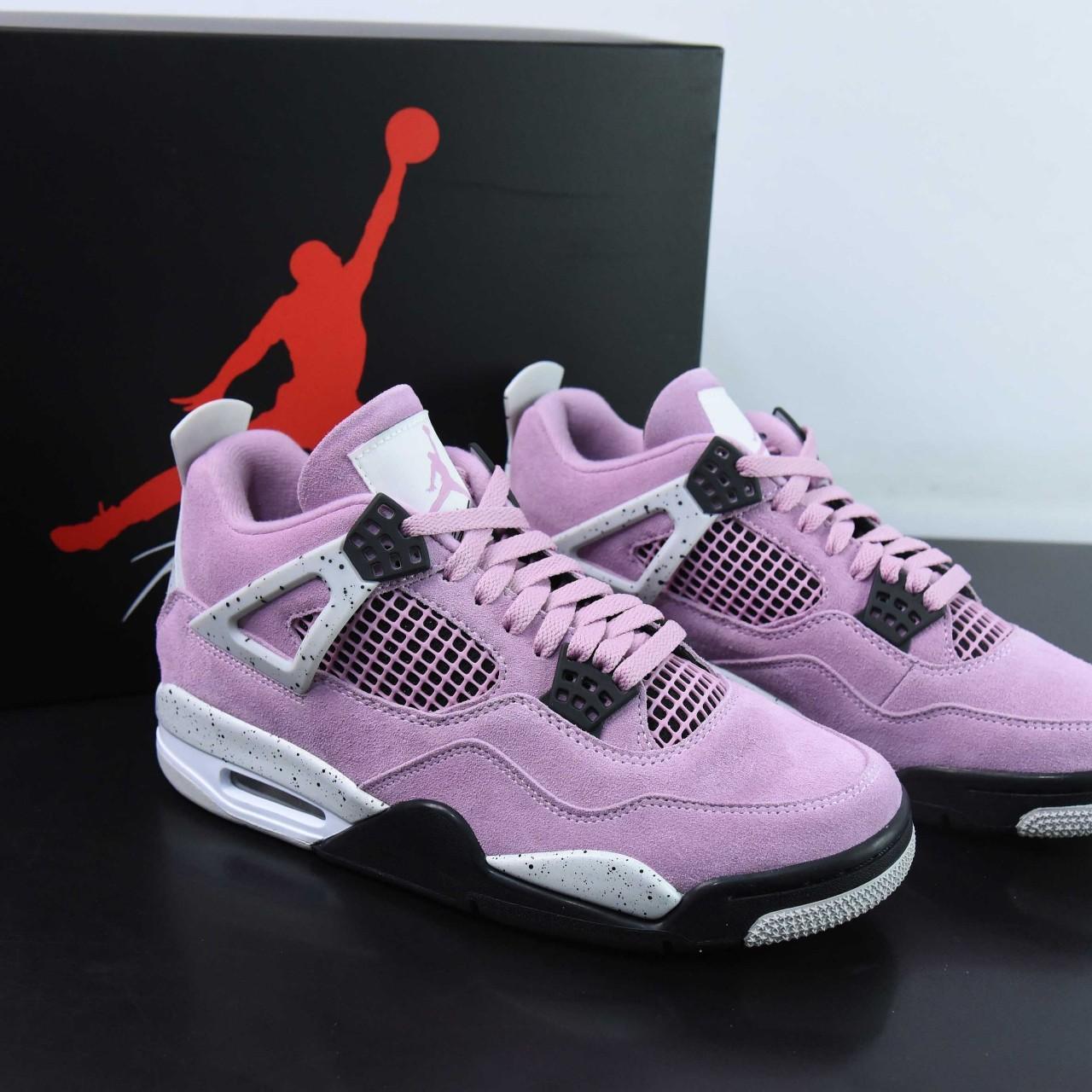 Air Jordan 4 "Orchid" Pink Basketball shoes - Depop