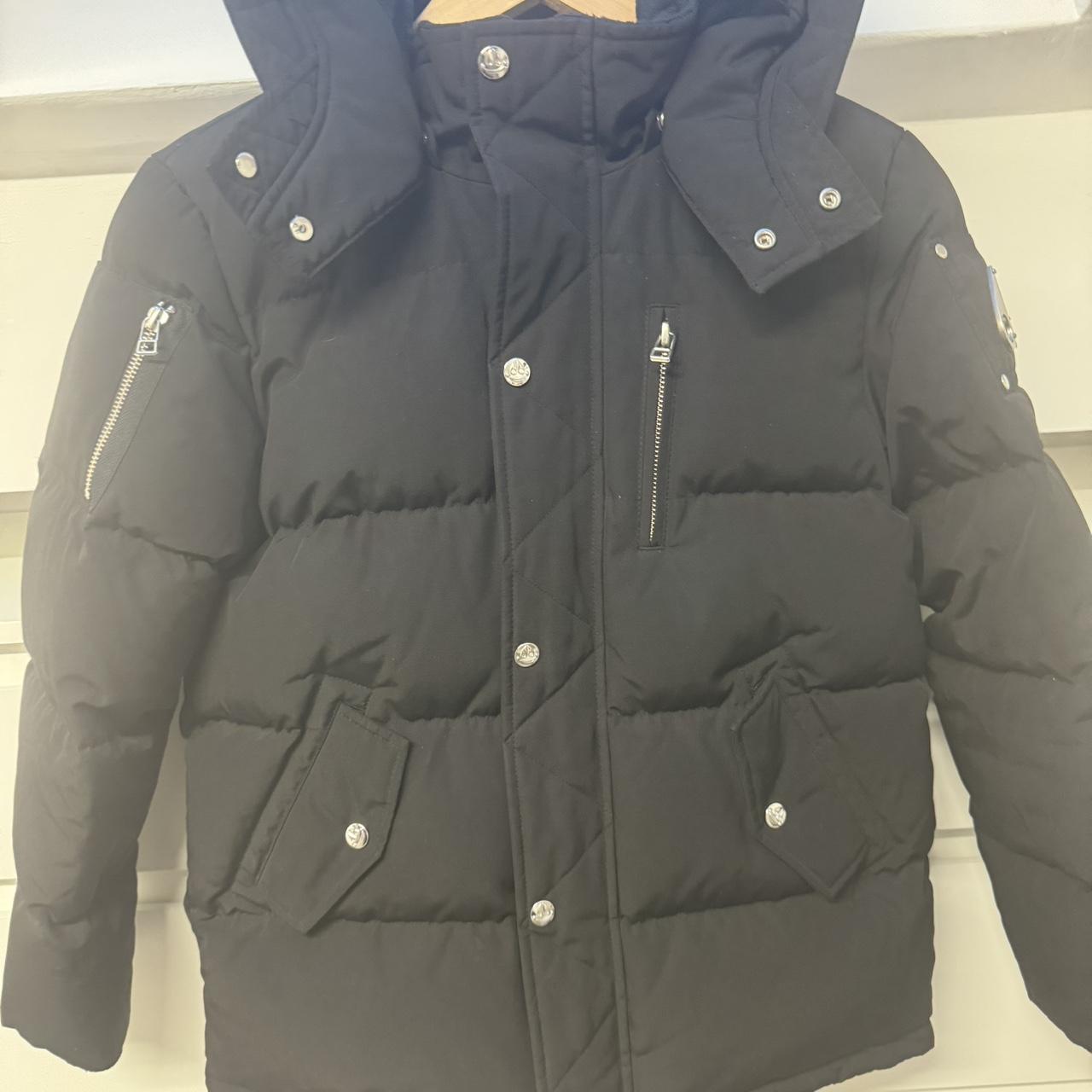 Black moose knuckle kids unisex original 3Q coat... - Depop