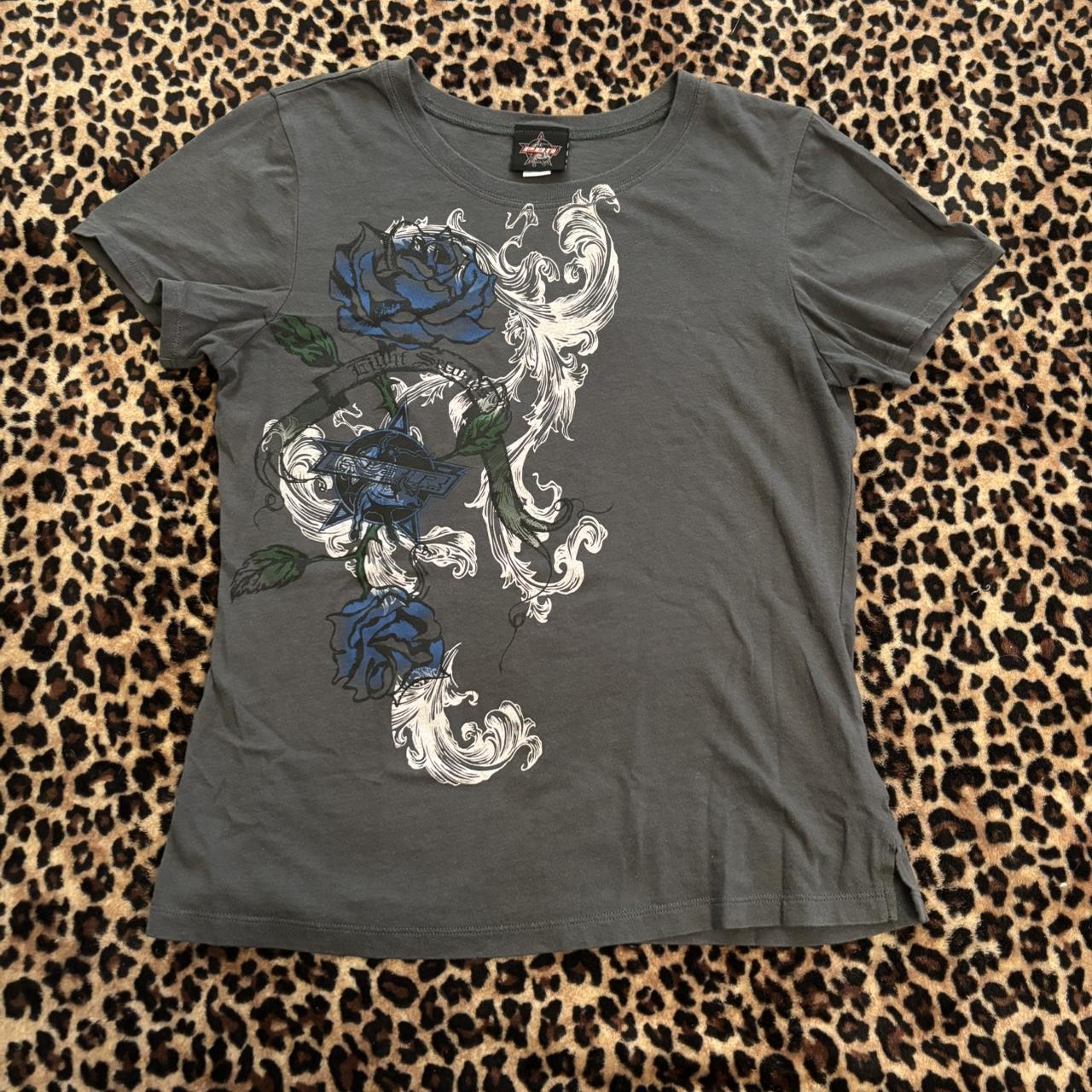 PBR Professional Bull Riders t shirt with cute smoky... | Depop