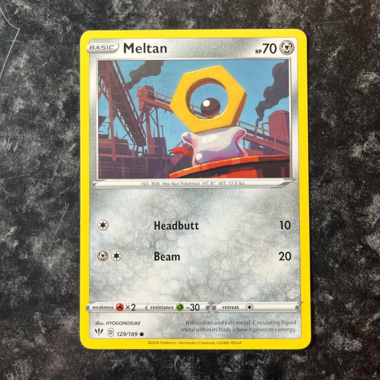 Meltan - 129/189 - 2020 - Never played! Sleeved... - Depop