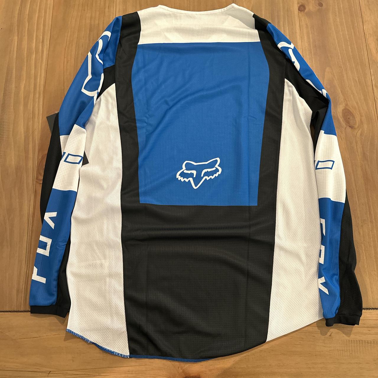 BLUE FOX RACING jersey fits like a large or... - Depop