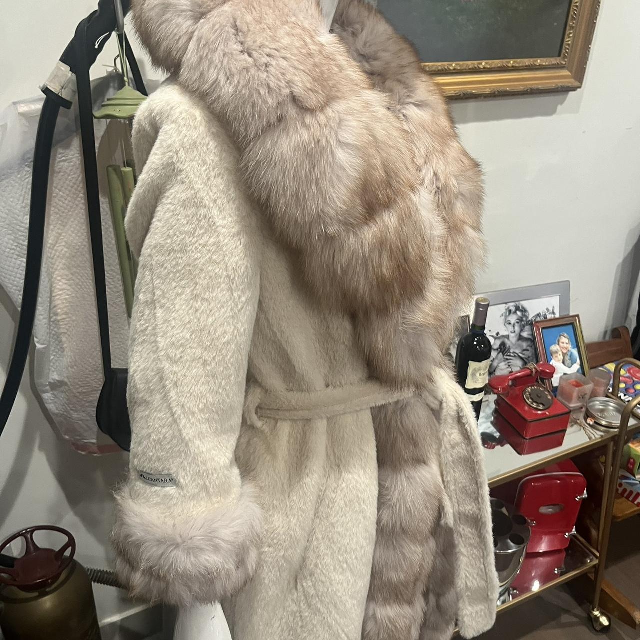 NWOT/ Genuine Fox & Angora rabbit fur coat! - Luxury... - Depop