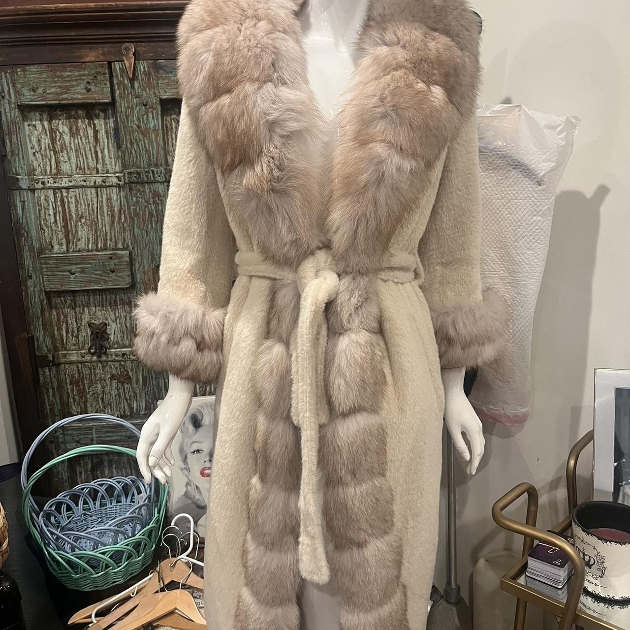 NWOT/ Genuine Fox & Angora rabbit fur coat! - Luxury... - Depop