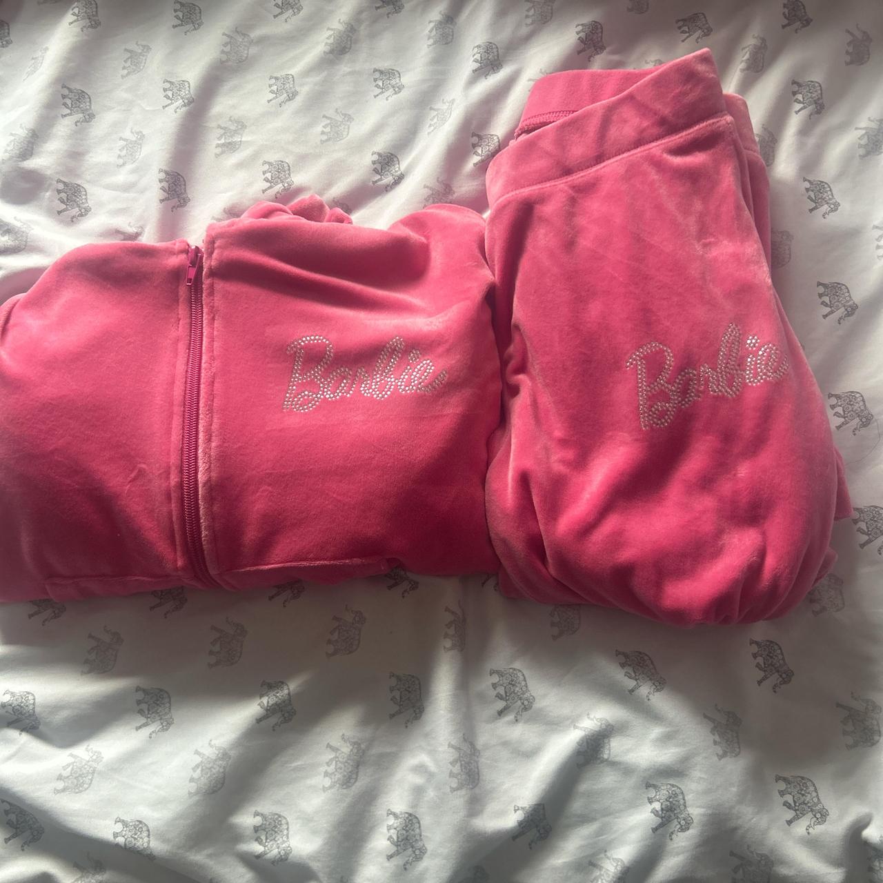 Barbie velour tracksuit #barbie #y2k #tracksuit | Depop