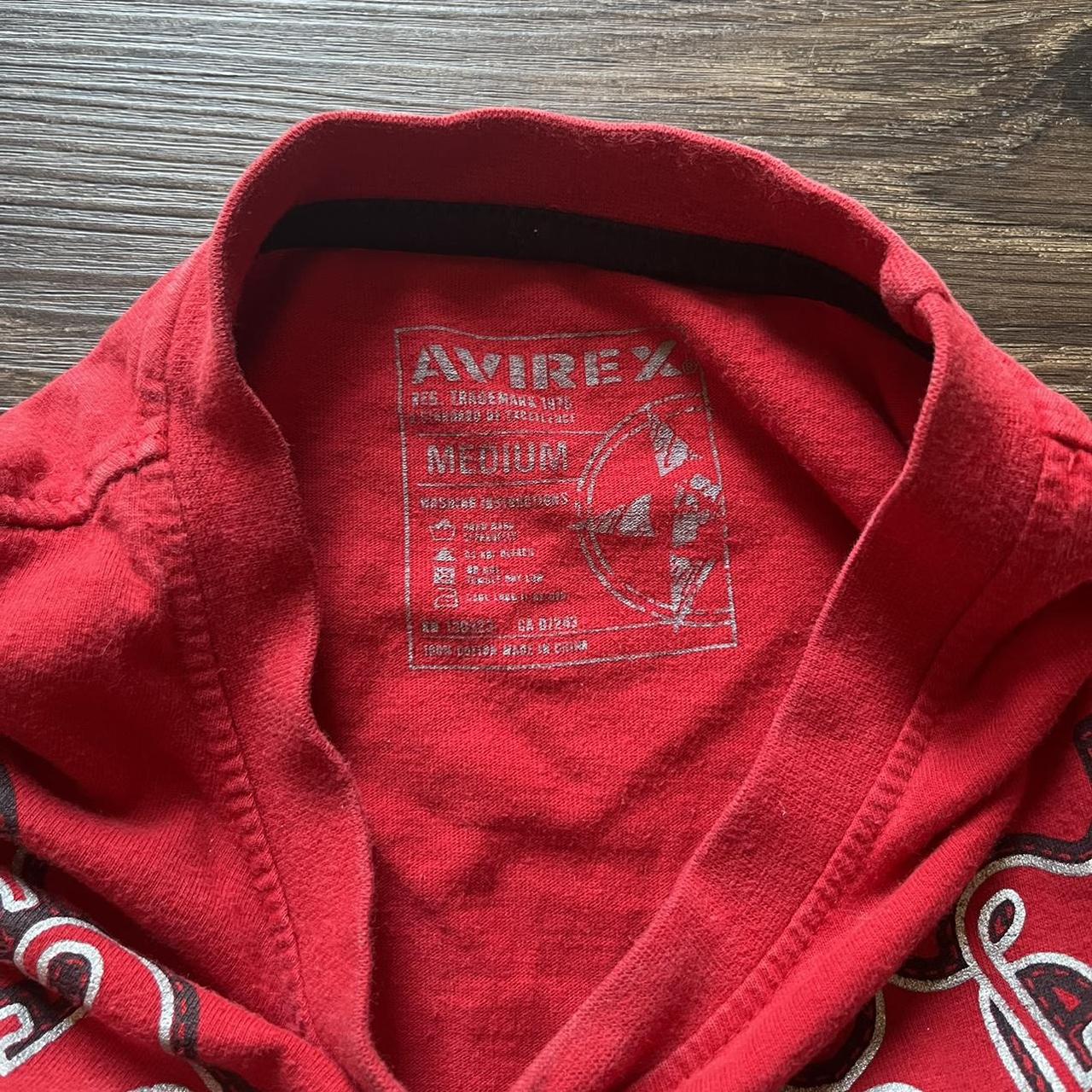 Avirex mens fits like an L shirt affliction style... - Depop