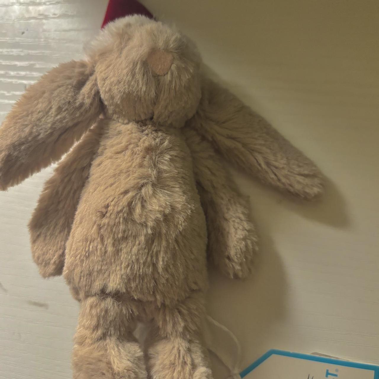 Mini Jellycat bunny rabbit plush toy with Santa hat,... - Depop