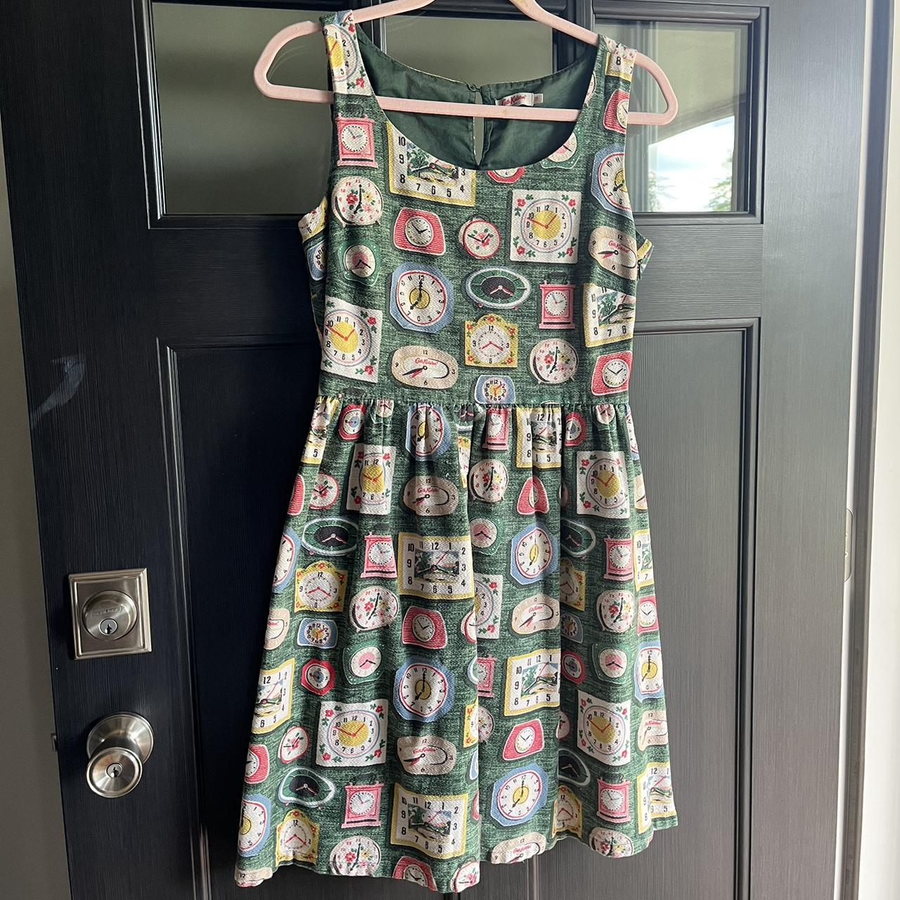 Cath Kidston clock mini dress Size UK 10,... - Depop