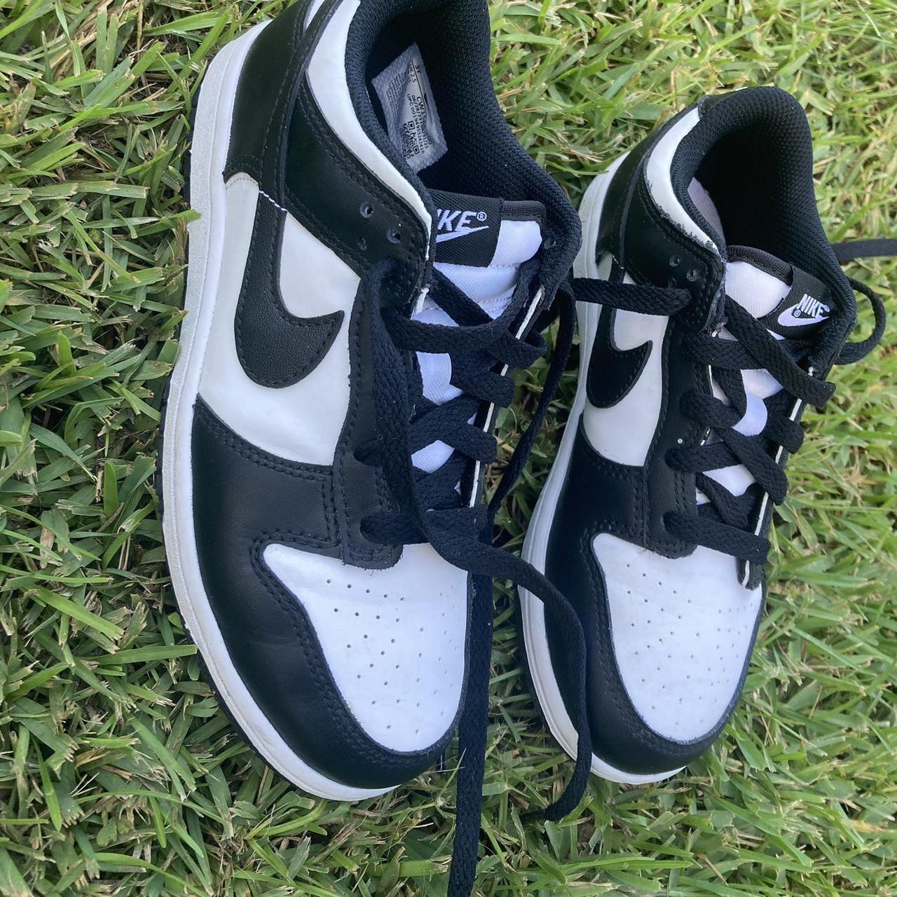 Nike low dunks black & white Great for formal dress.... - Depop