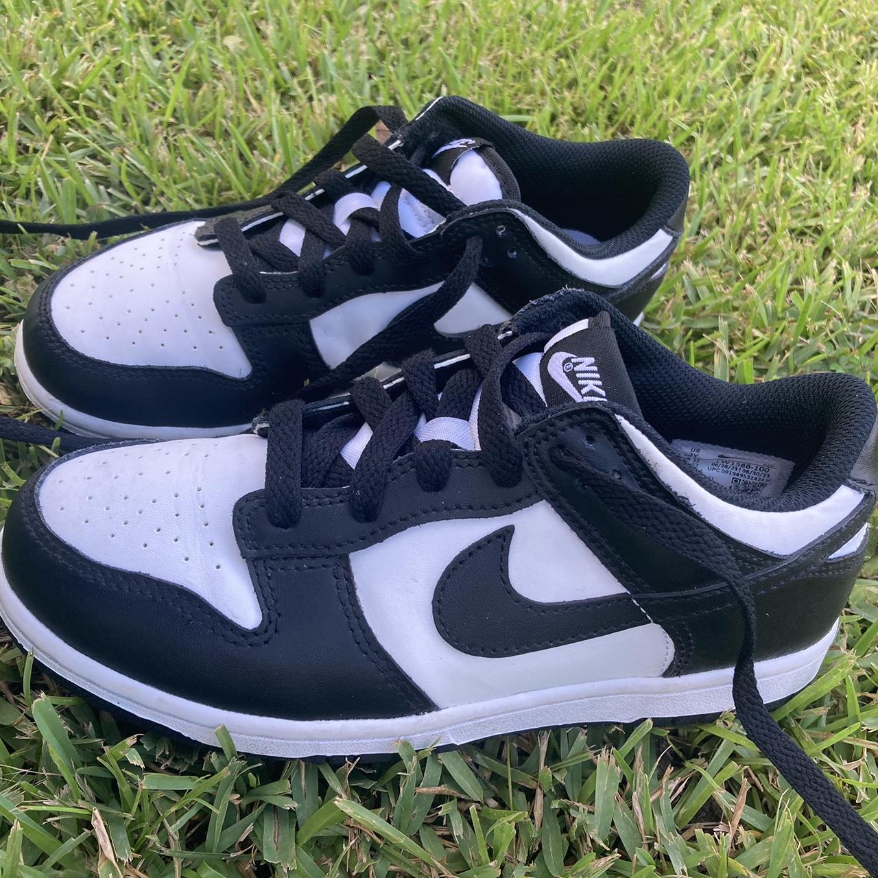Nike low dunks black & white Great for formal dress.... - Depop
