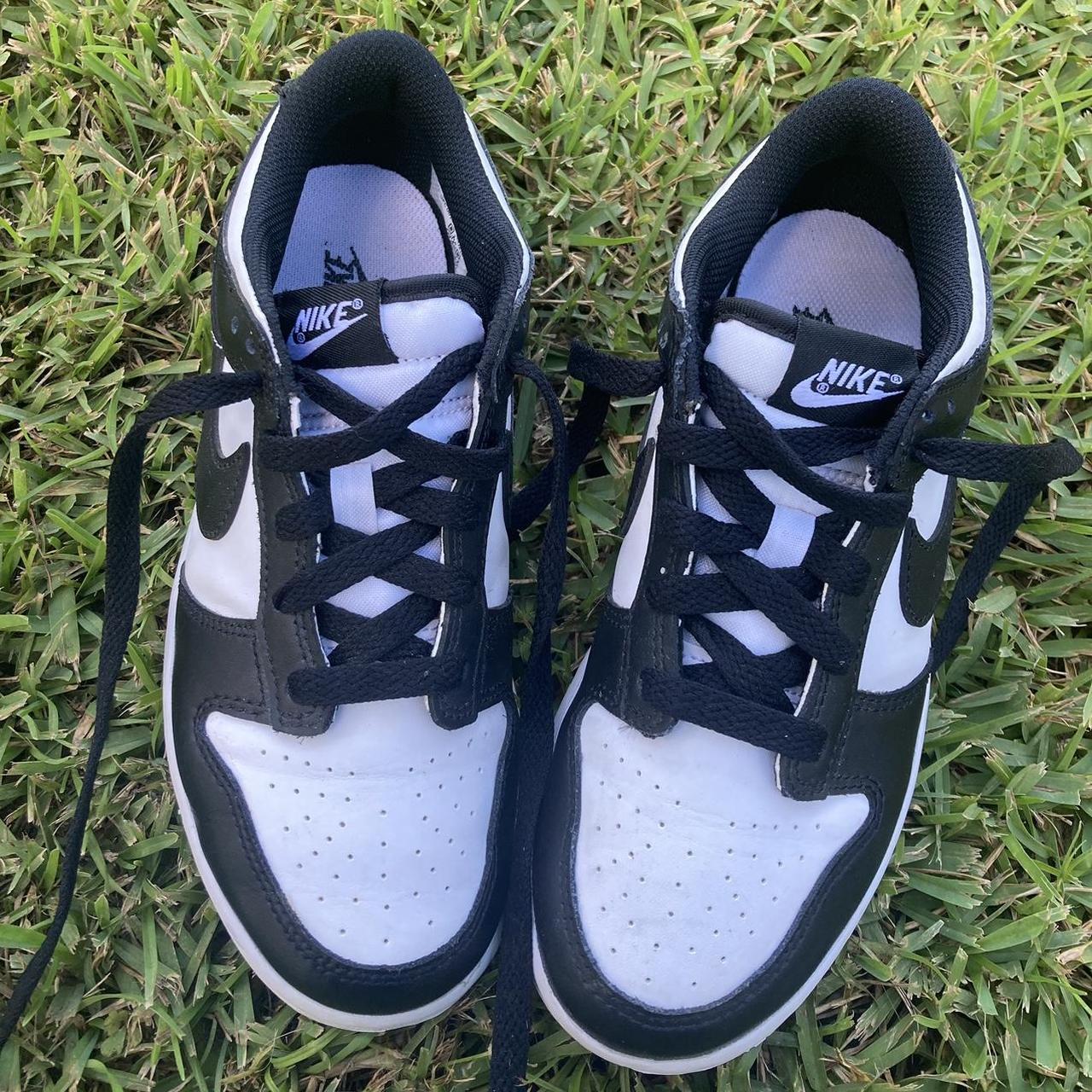 Nike low dunks black & white Great for formal dress.... - Depop