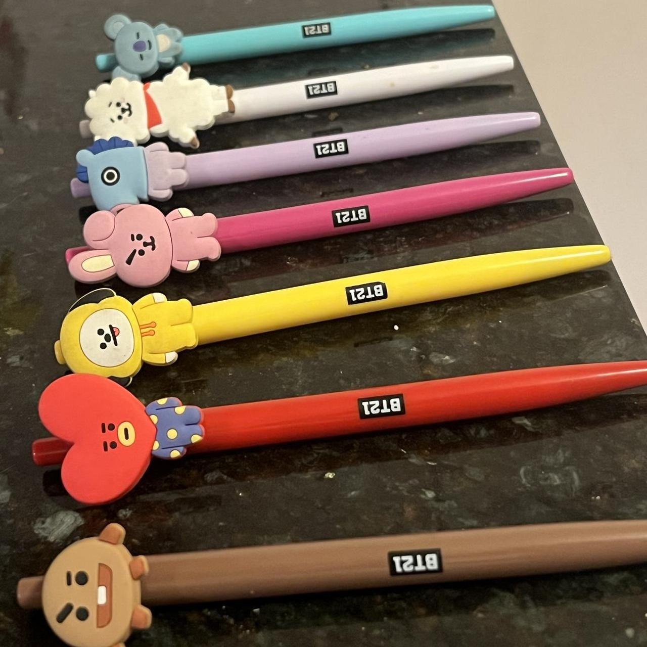 BT21: BTS Line Friends pen set - 7 pens total Some... - Depop