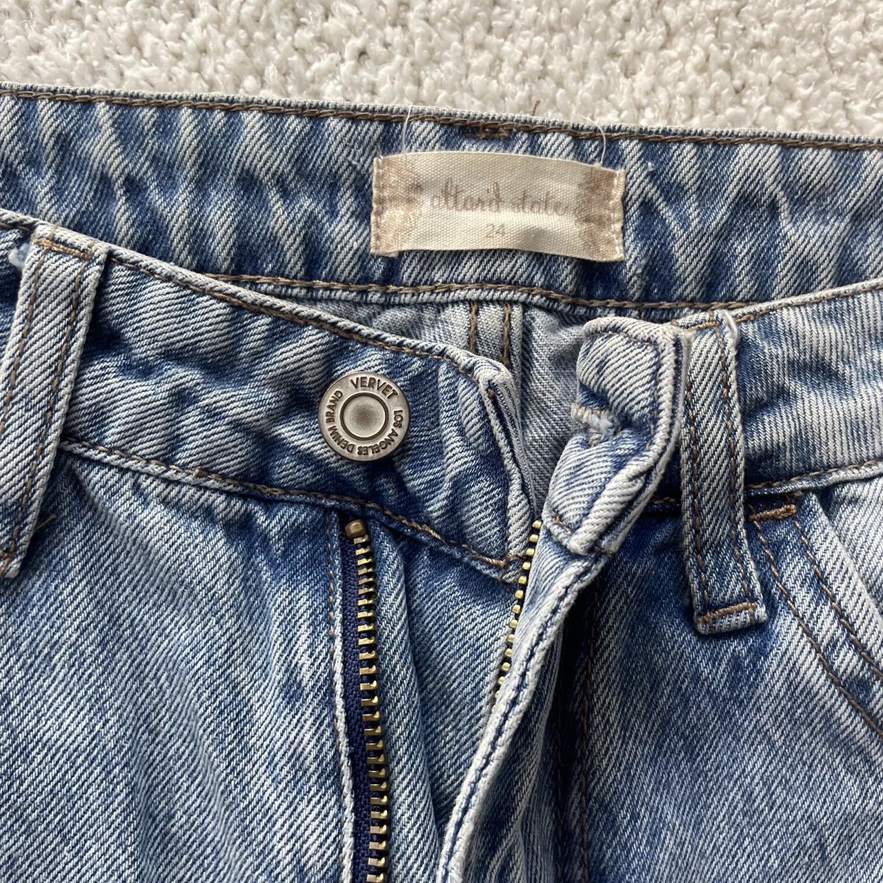 Altar’d State high-waisted denim ripped wide leg... - Depop