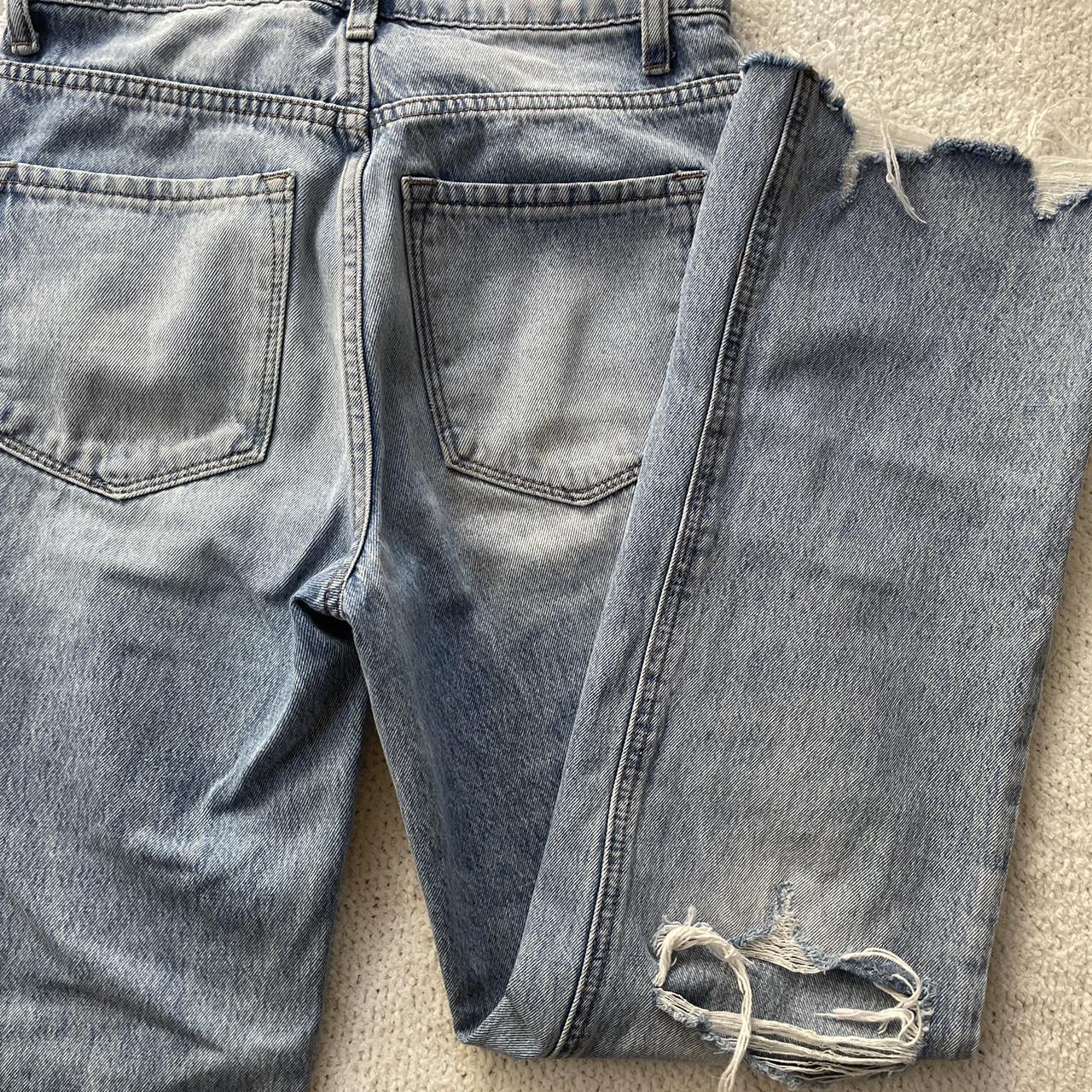 Altar’d State high-waisted denim ripped wide leg... - Depop