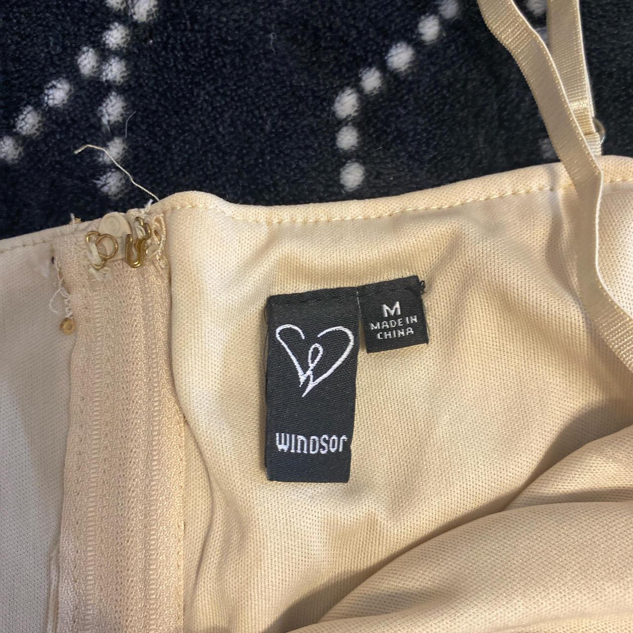 Size M sparkly gold sequin dress with a V-neck | Depop