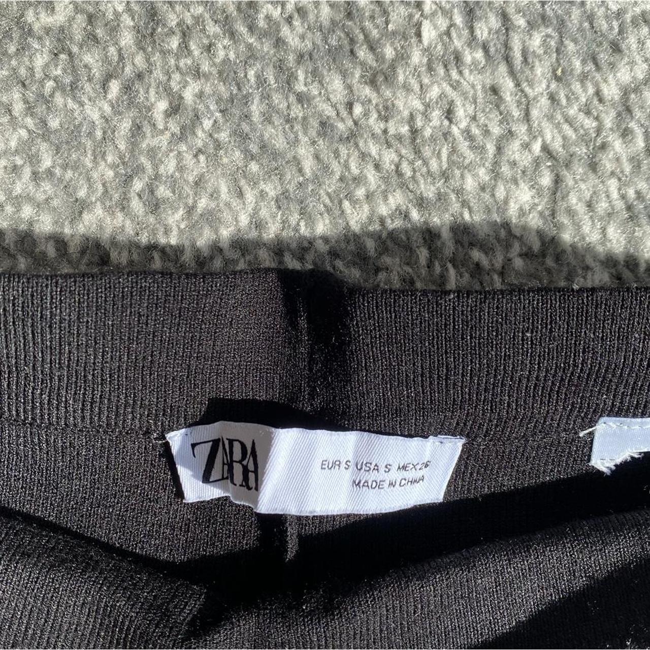 Zara wide leg thick ribbed pants Really comfy and... - Depop