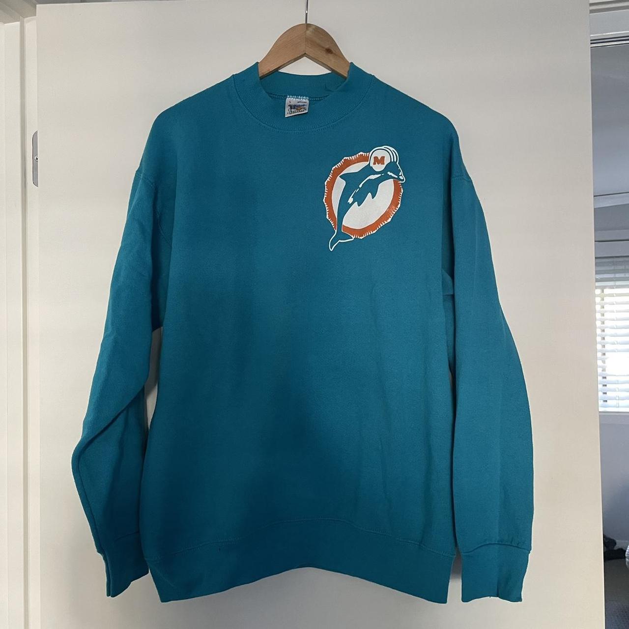 Vintage Miami Dolphins Jumper Size: Large Brought... - Depop