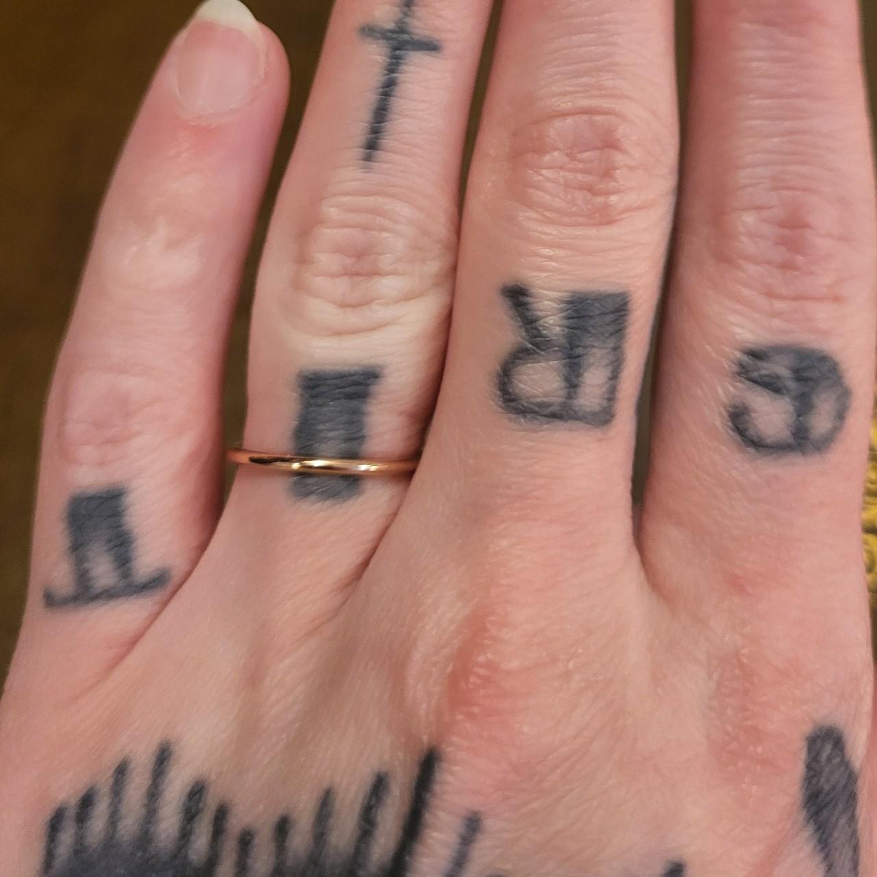 Liesel Love 10k Solid Rose Gold 1.5mm Wedding Band... | Depop