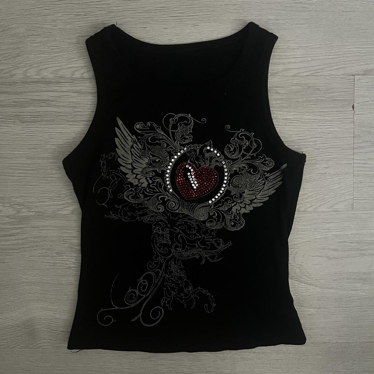 super cute y2k vintage sparkly tank! no tags - Depop