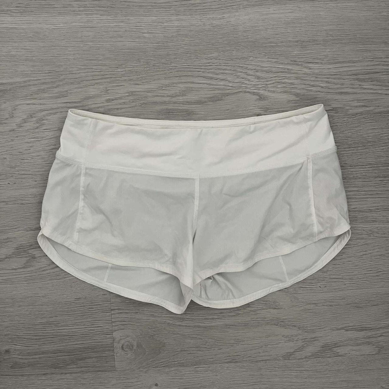 white lululemon shorts!! 🤍🤍 - Depop