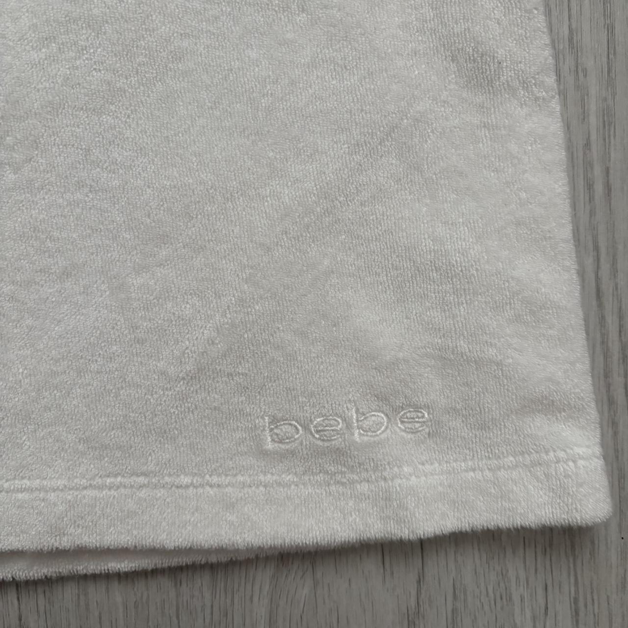 adorable Vintage BEBE white mini skirt! size small... - Depop