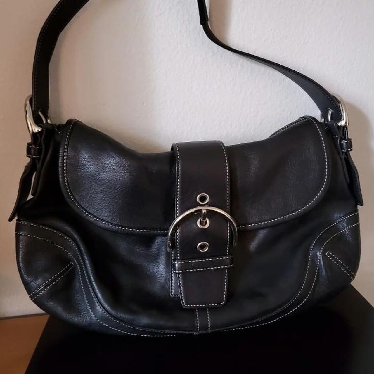 Coach Black Soho Shoulder Bag - Depop
