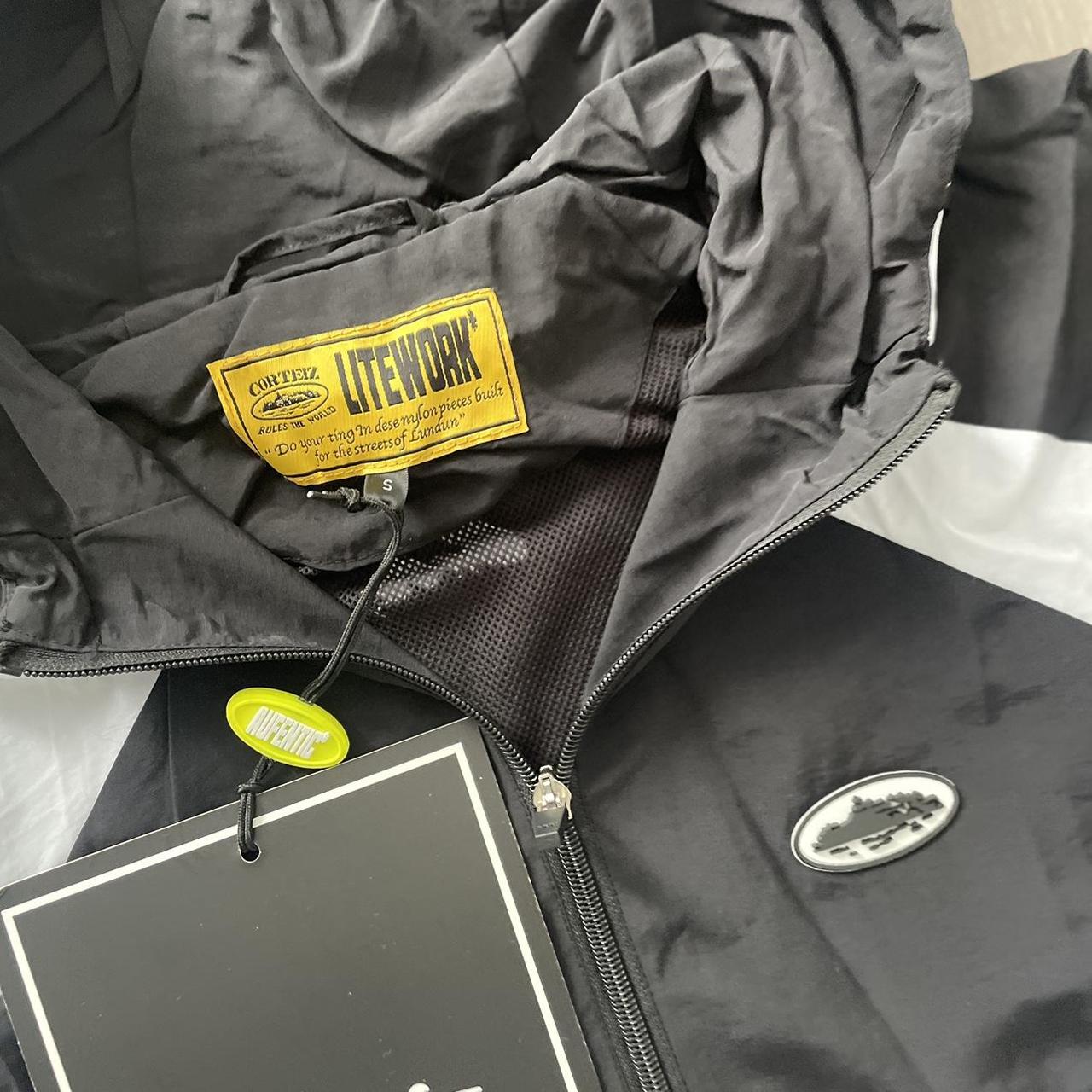 Corteiz Spring Jacket/Windbreaker - Black/White 📏... - Depop
