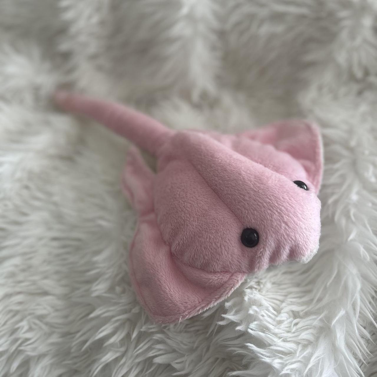 small pink stingray plush pre loved have to sell... - Depop