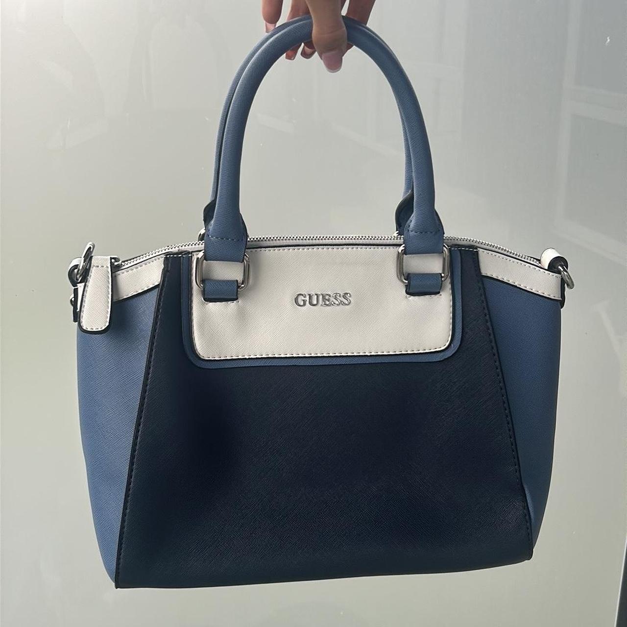 Guess blue and white bag - Depop