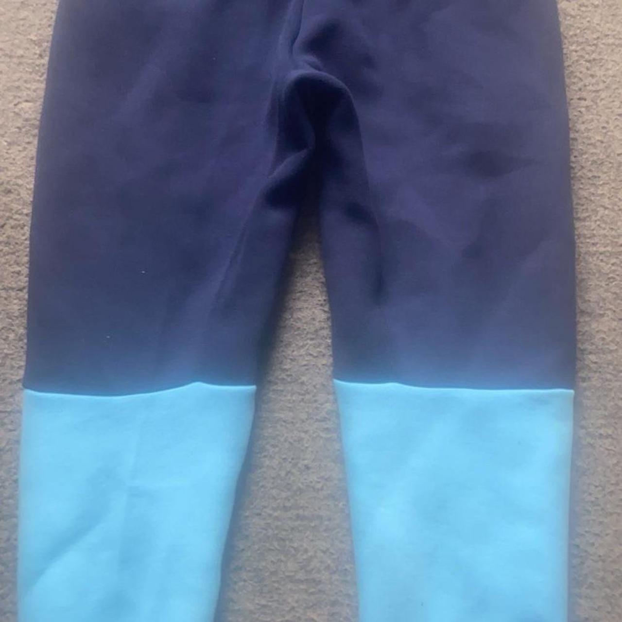 Baby blue and navy blue tech fleece worn once £130 - Depop