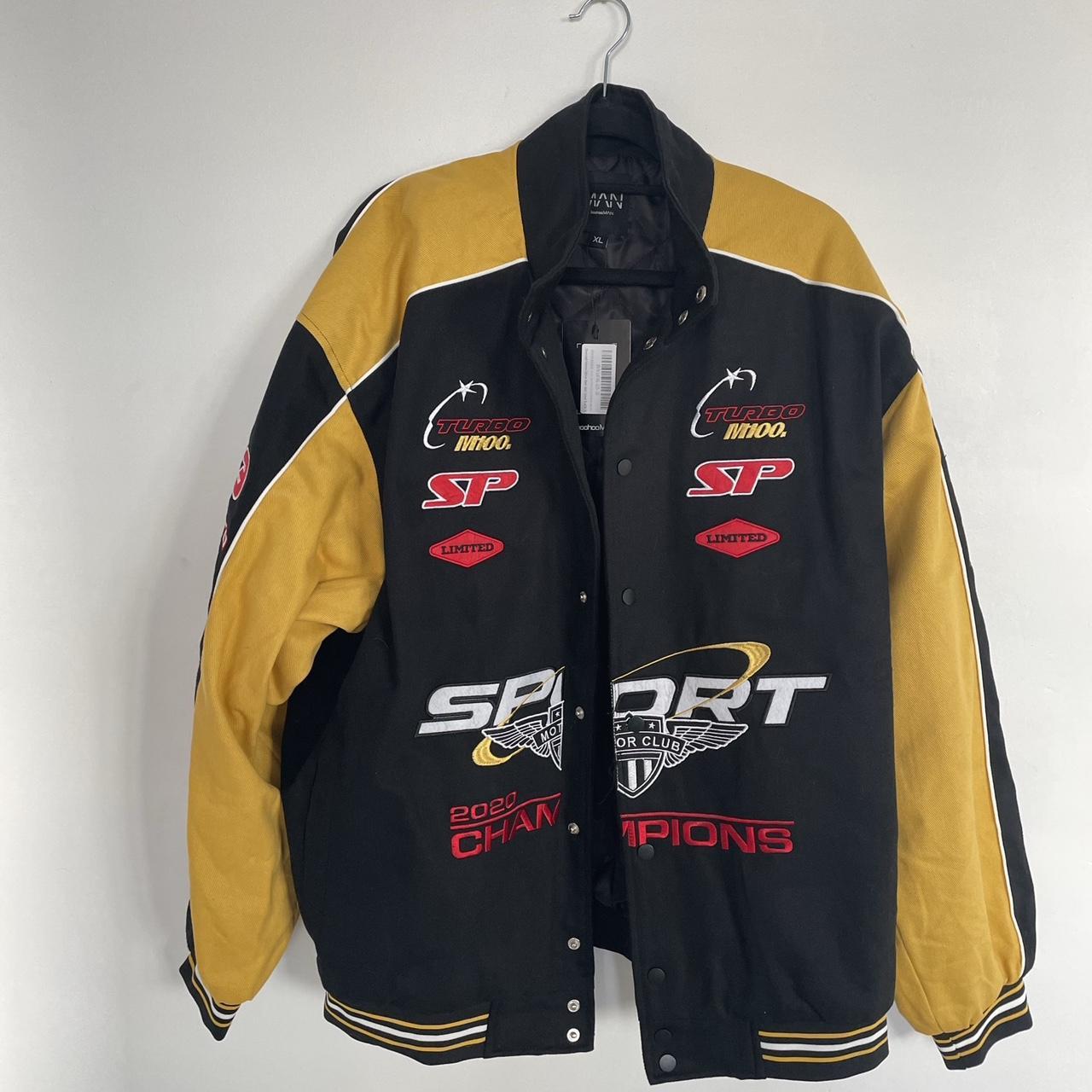 Boohoo man Sold out Jacket Racer jacket Size xl... - Depop