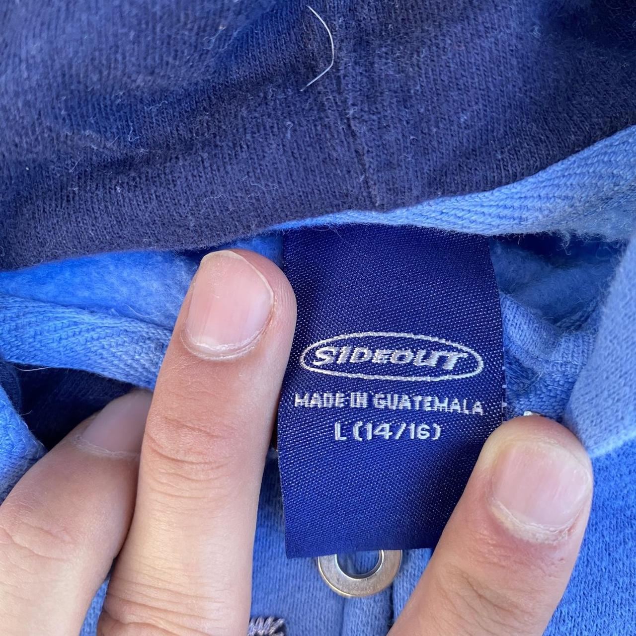 Vintage baby blue Sideout surf jacket Size L kids... - Depop