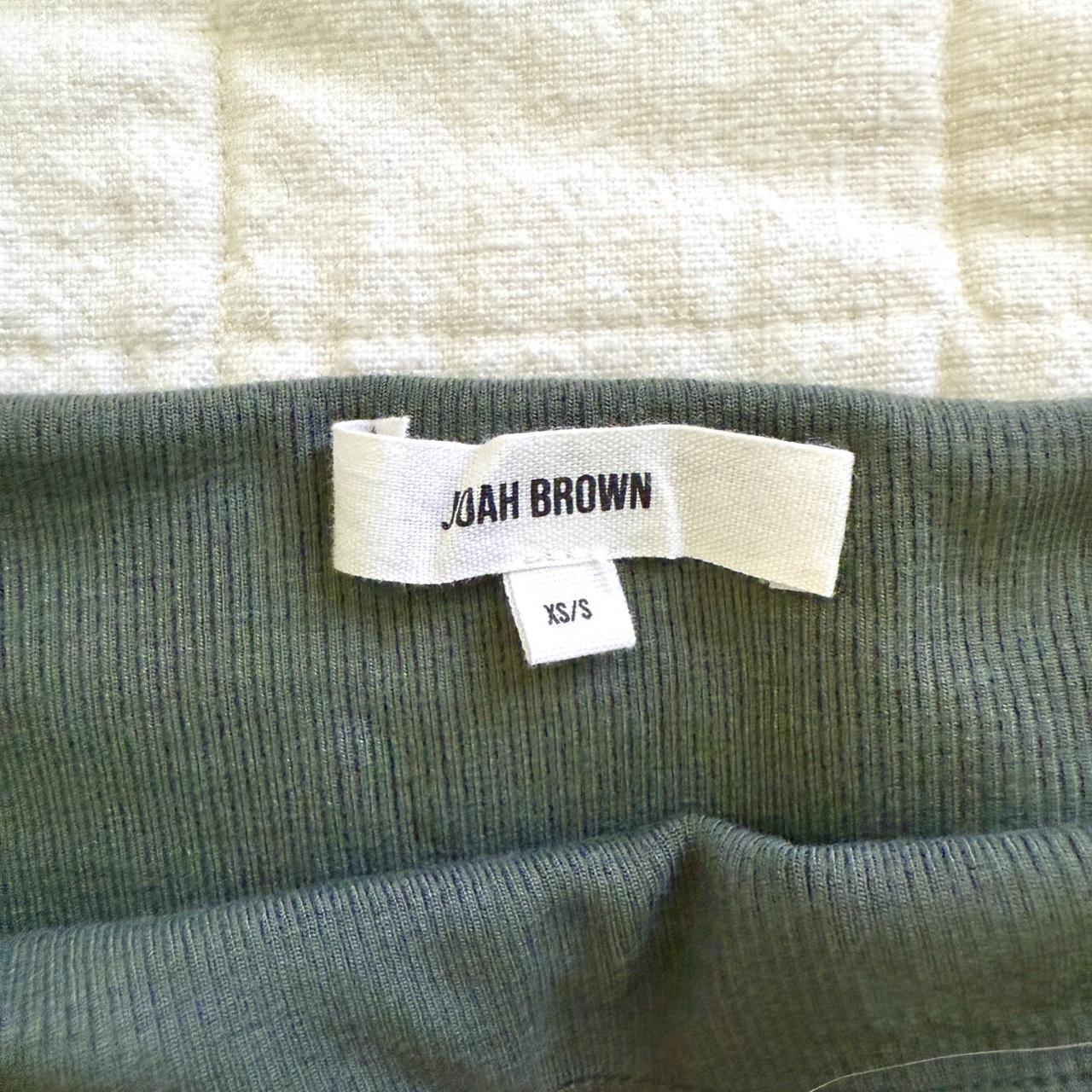 XS/S Joah Brown Curve Hem Tube Dress. Greenish black... | Depop