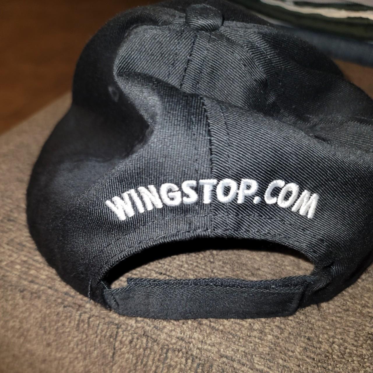 Black and white Wingstop cap #Wingstop #Hat | Depop