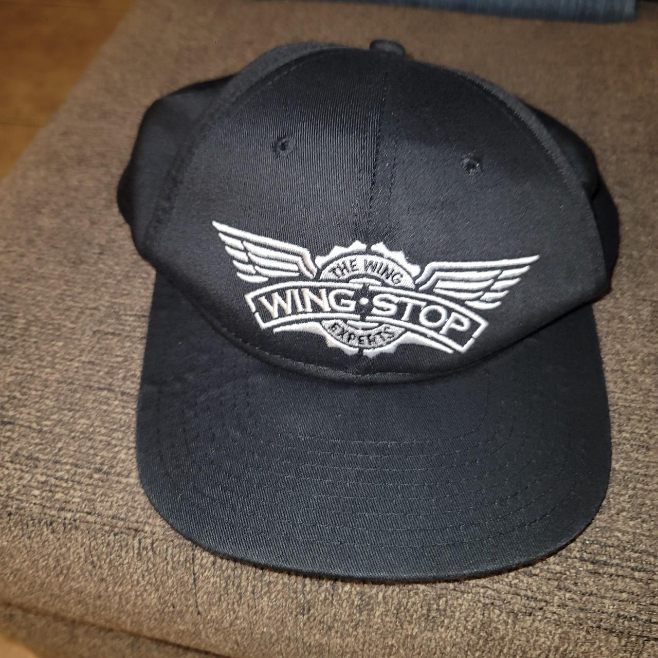 Black and white Wingstop cap #Wingstop #Hat | Depop