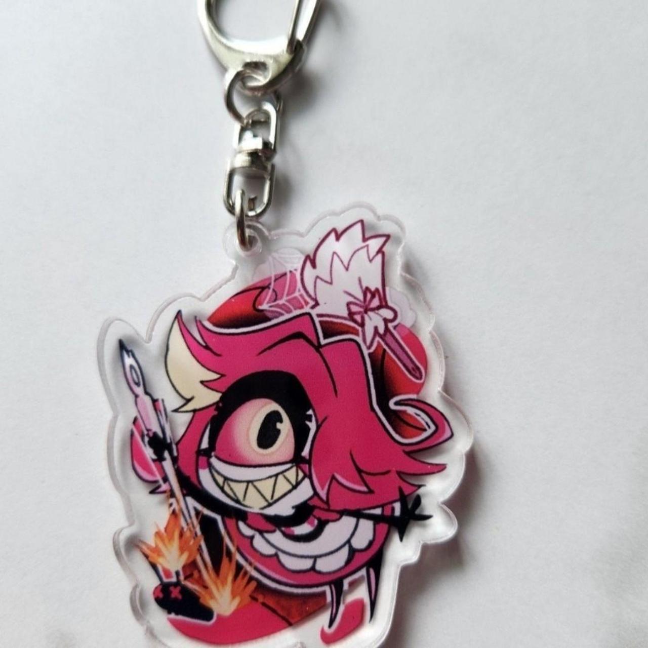 Niffty acrylic keychain from Hazbin hotel - Depop