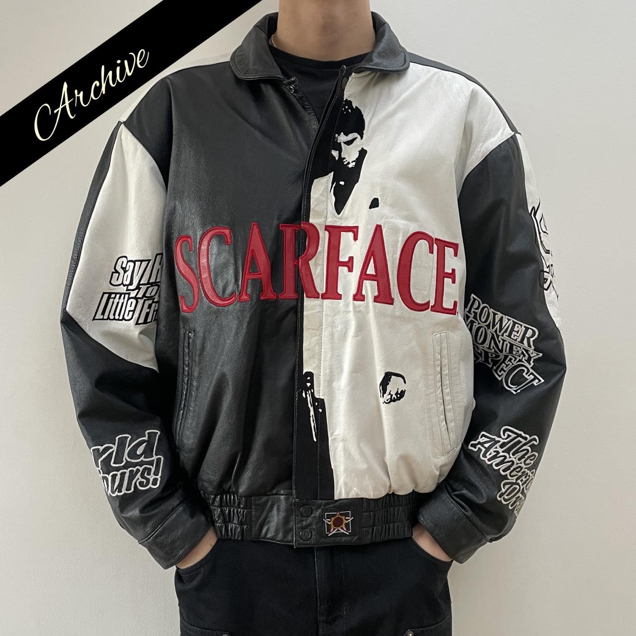 Jeff Hamilton Scarface red white and black ‘American... - Depop