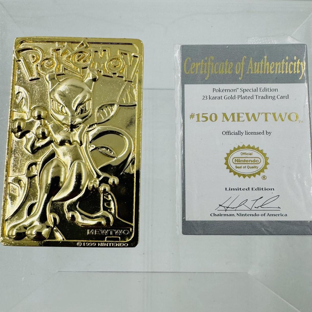 Pokémon Mewtwo gold plated bar #Pokemon #Mewtwo... - Depop