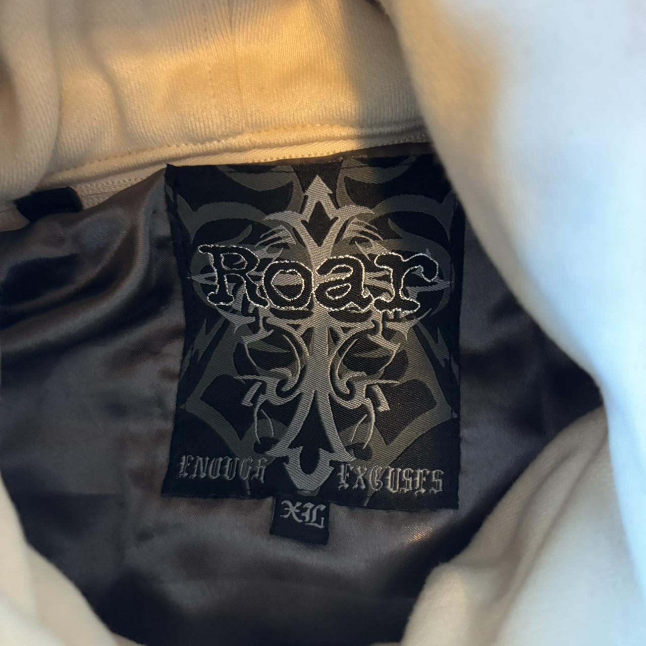 Cream and white corduroy jacket with cross detailing... - Depop