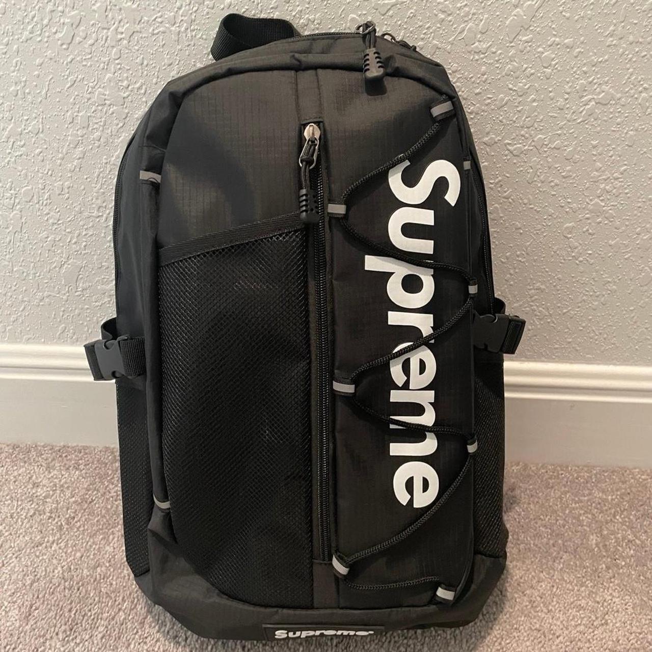 Supreme Backpack Black Brand New Condition Original... - Depop