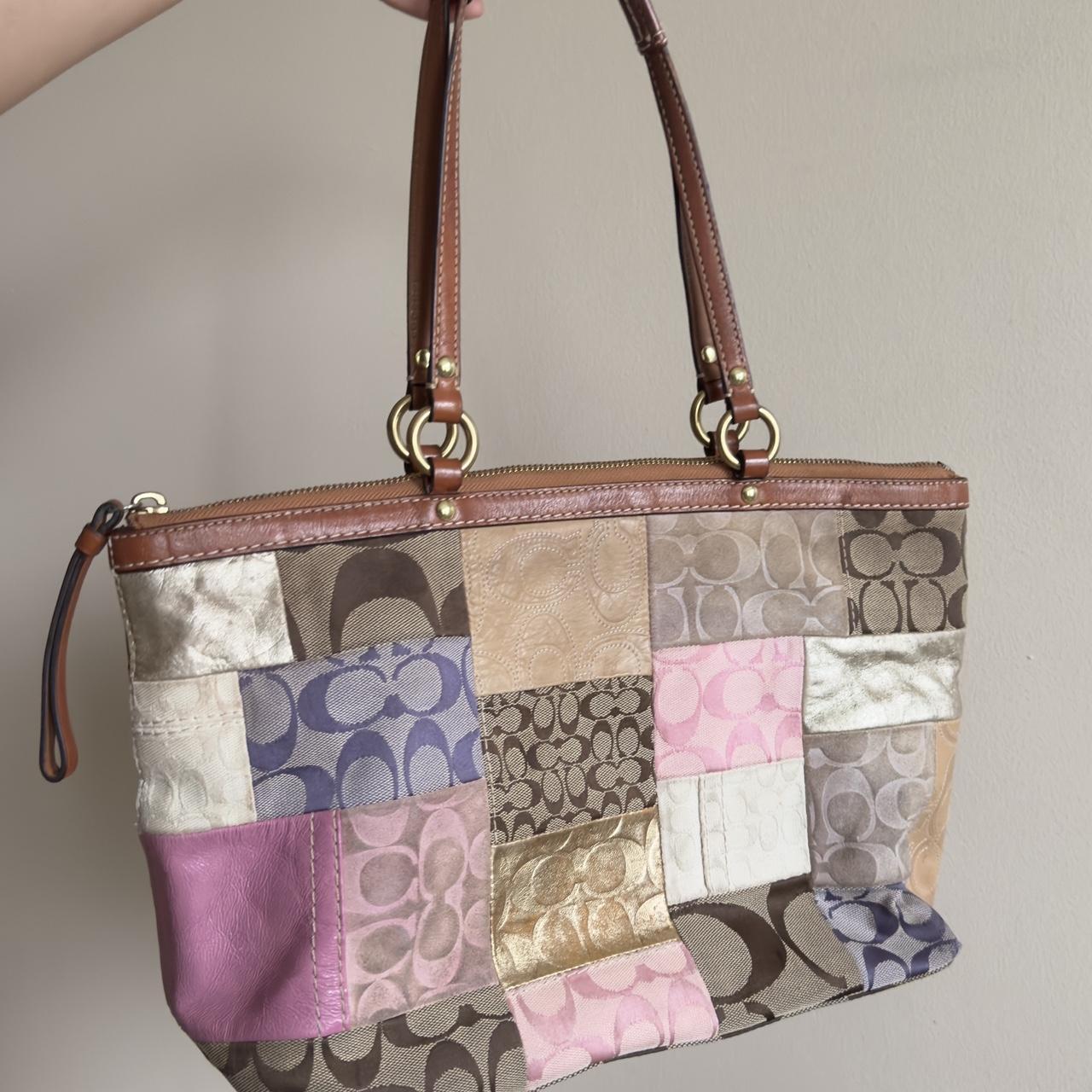 vintage Coach patchwork tote bag! beautiful... | Depop