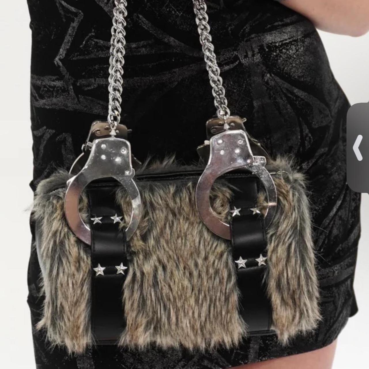 furry y2k hand cuff purse heaven sent i have too... | Depop