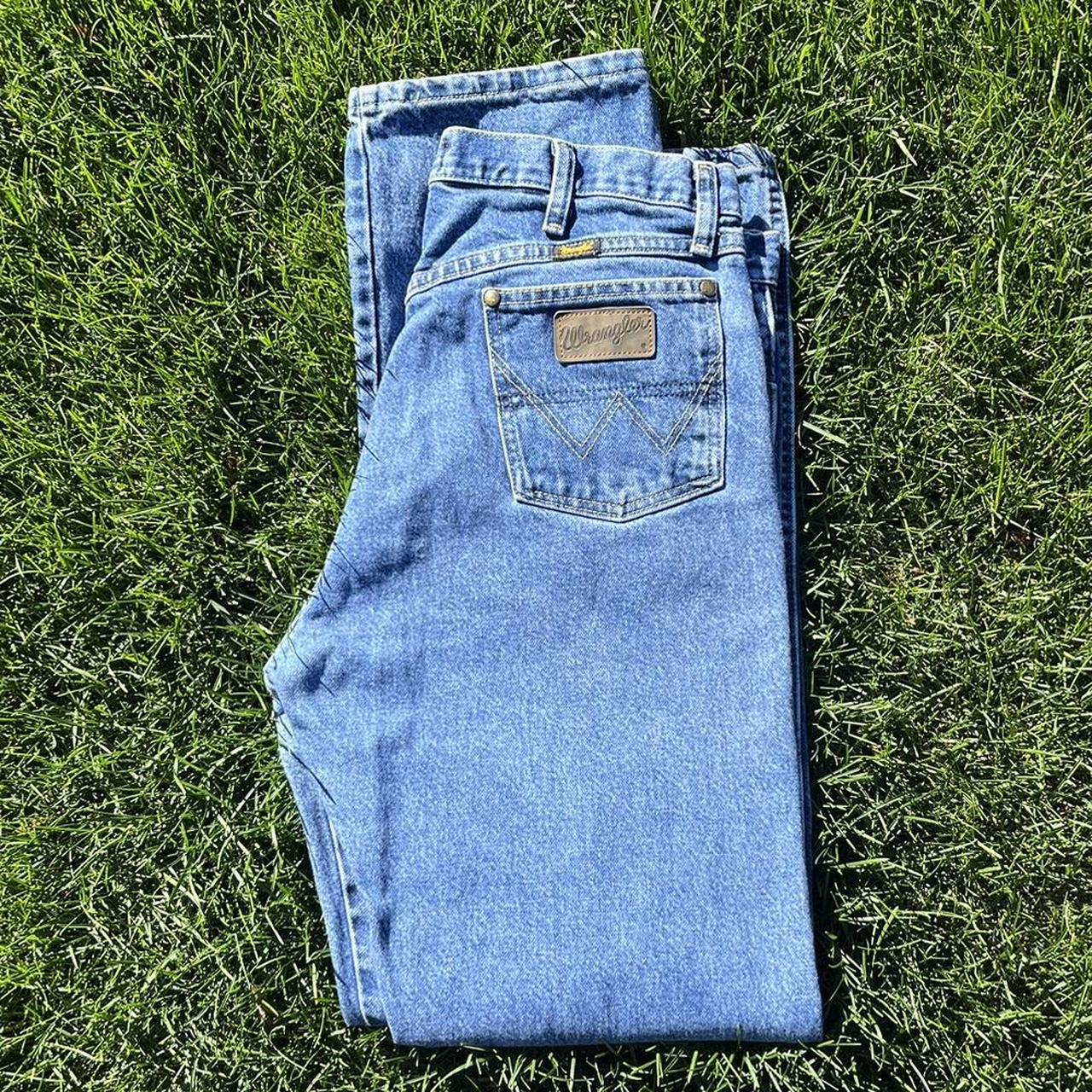 George Strait Collection stonewashed Wrangler blue... - Depop