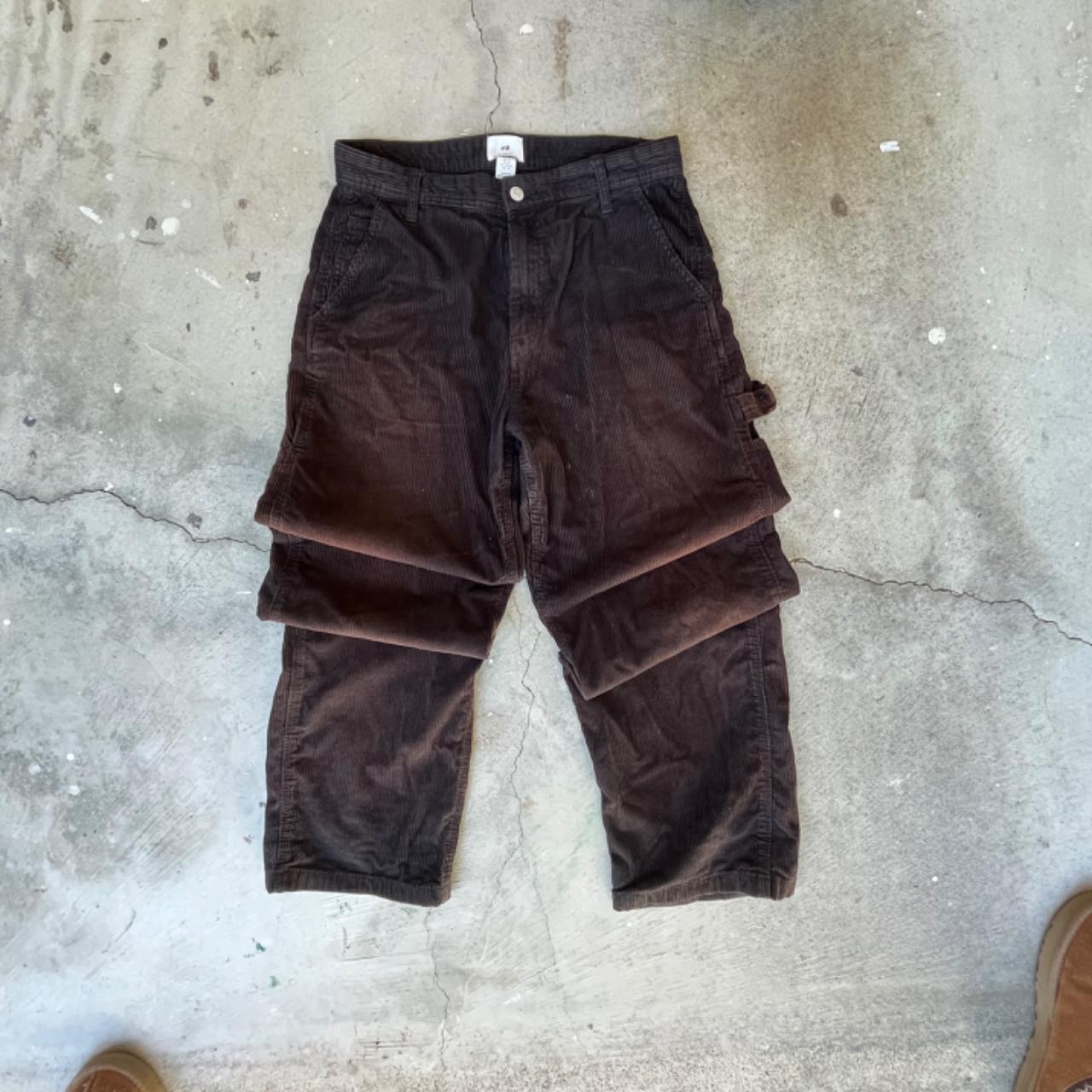 Acid wash corduroy pants. These are 28/30 and its... - Depop