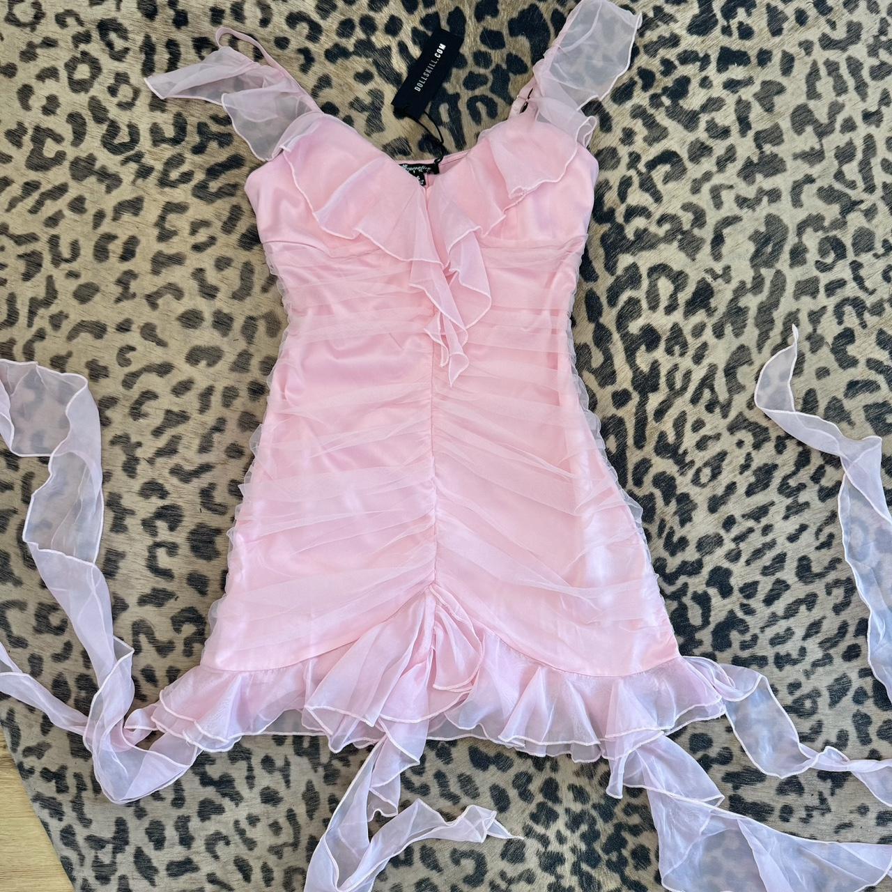Pink Dolls Kill mini dress 🌟 - fairy/y2k style mini... - Depop