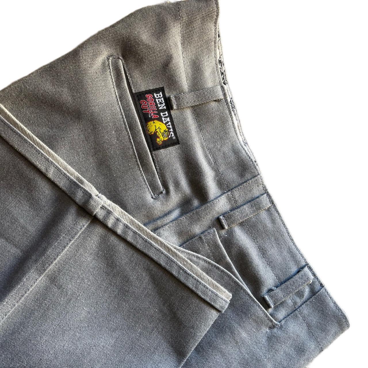 Gray raw denim ben davis gorilla cut extremely rare... | Depop