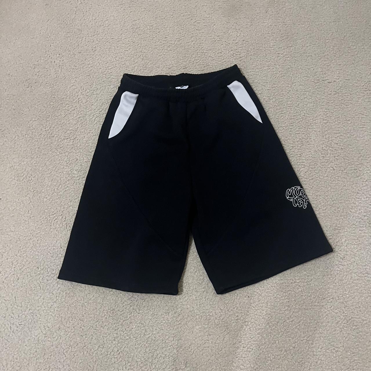Mertra tracky shorts black size small brand new only... | Depop
