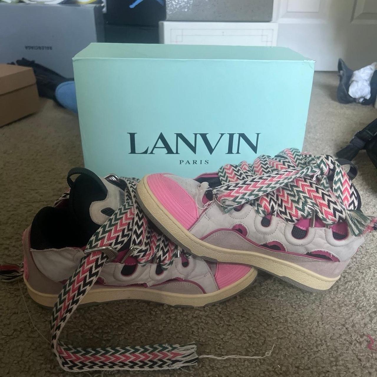 Black and pink Lanvins - Depop