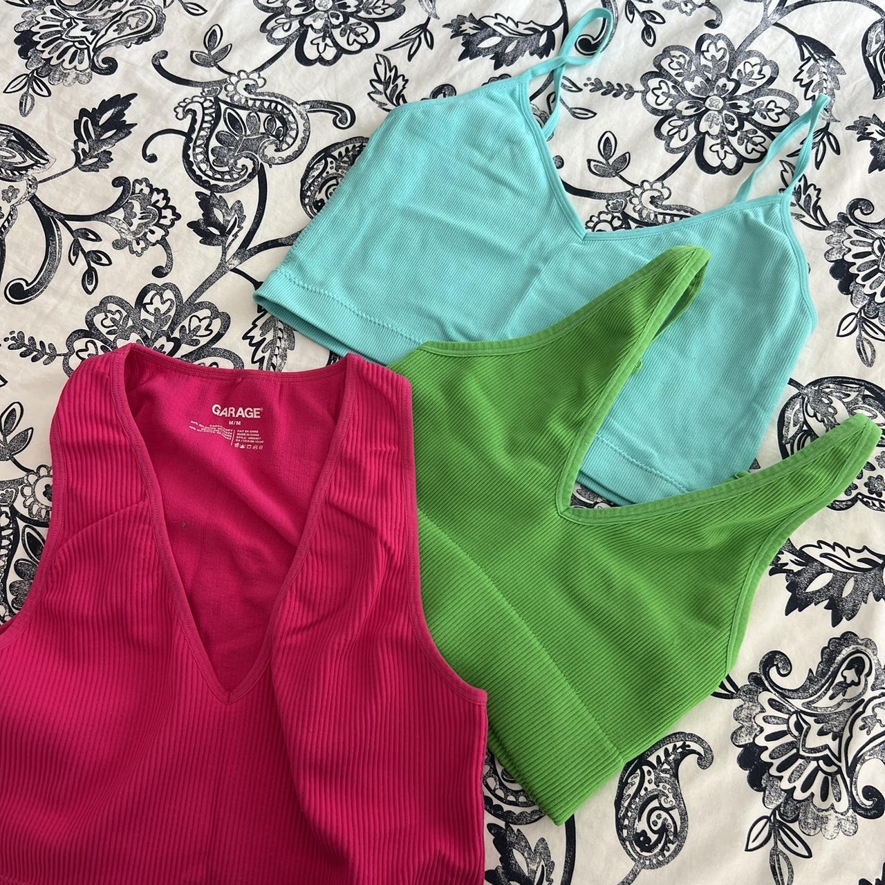 Garage crop top bundle Lightly worn, no stains - Depop